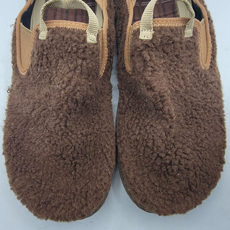 Merrell Hut Moc Mens 9 Brown Cozy Smore Marron Fuzzy Slip On Shoes ...
