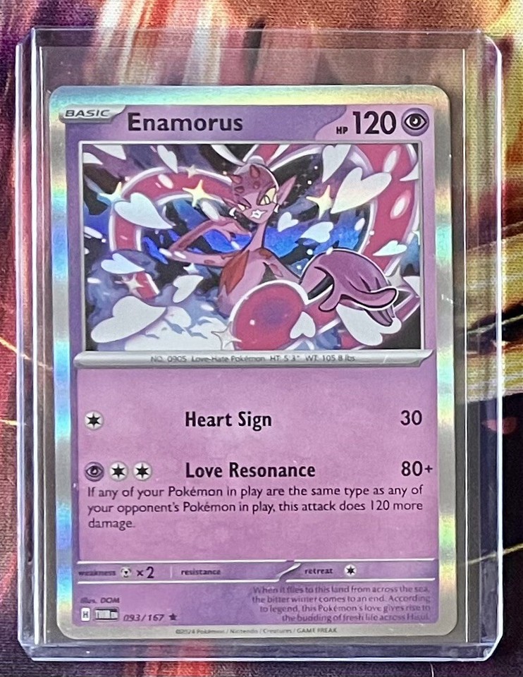 Enamorus Pokemon 093/167 TCG Twilight Masquerade Rare Holo TWM MINT | eBay