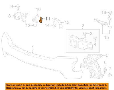 GM OEM 95-24 Acadia Fender Fender Components-Fender Liner Bolt 11609982 ...
