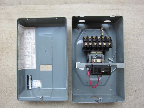 Square D 8903 LG60 6P 277V Coil NEMA1 Lighting Contactor w Selector ...