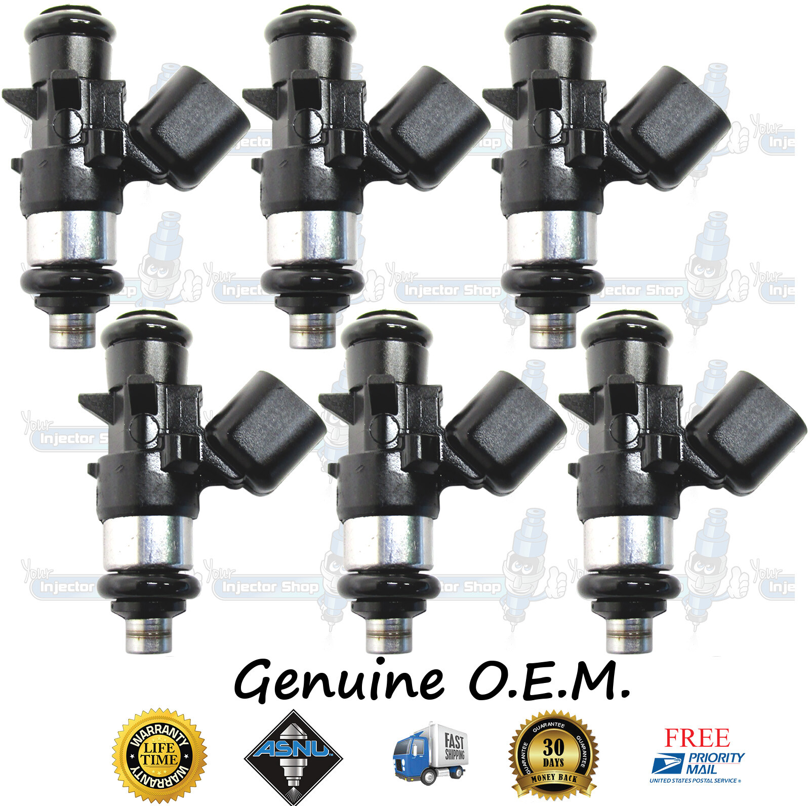 Genuine Mopar 4 Hole Spray 6x Fuel Injectors 05184085AC 2011-19 Dodge ...