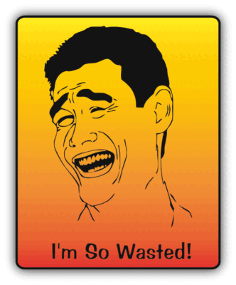 I'm So Wasted Humor Slogan Car Bumper Sticker Decal | eBay