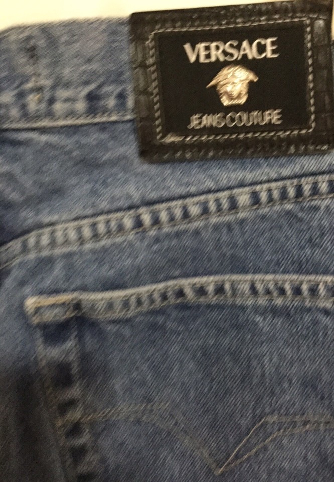 Versace Jeans Couture Mens Vintage 90's Jeans Blue Wash Size 36 Made in ...