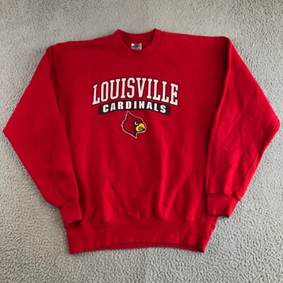 Louisville Cardinals Sweater Adult Large Red Long Sleeve Crew Neck Knit ...