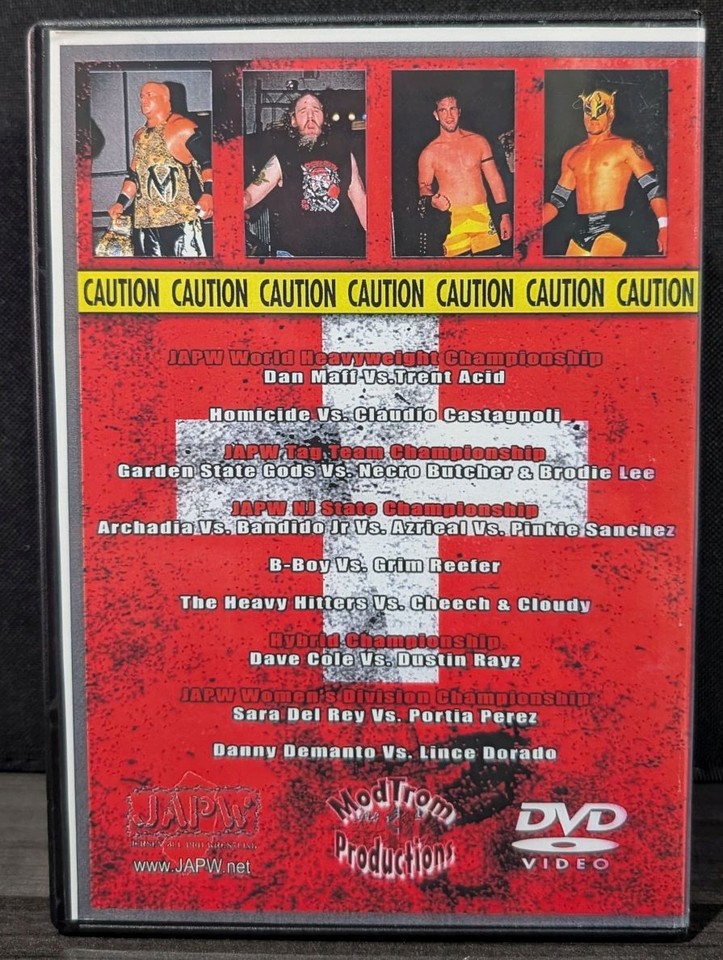JAPW European Homicide indy wrestling DVD WWE WWF WCW AEW ROH ECW | eBay
