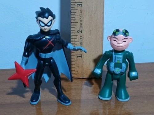 Gizmo & Red X Robin Figure 2005 Bandai Teen Titans 3.5" | eBay