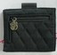 Vera Bradley Wallet Compact Black Microfiber Quilted w 5 card slot ...