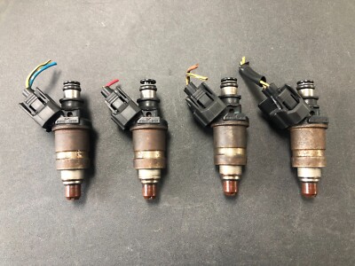 HONDA CIVIC EK EJ D16B D16Y Fuel Injector With Socket 4pcs Used Genuine ...