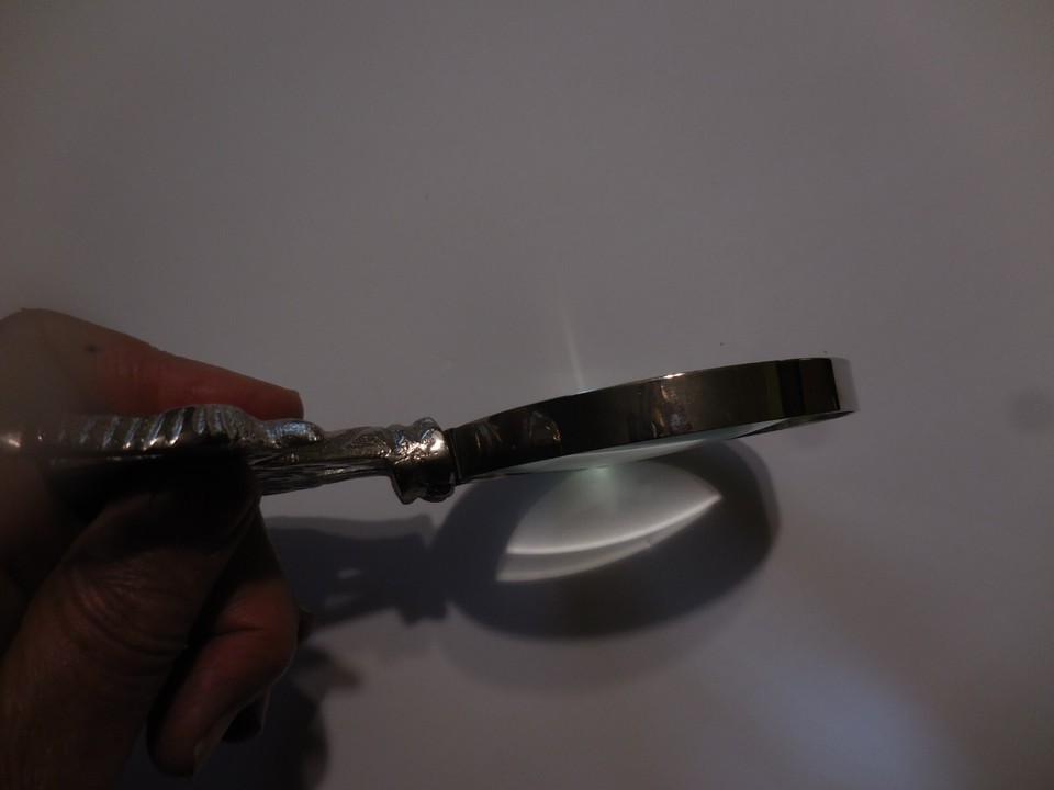 Vintage Desk Magnifying Glass Silver Elephant 71/4" Tall X 4" Diameter ...