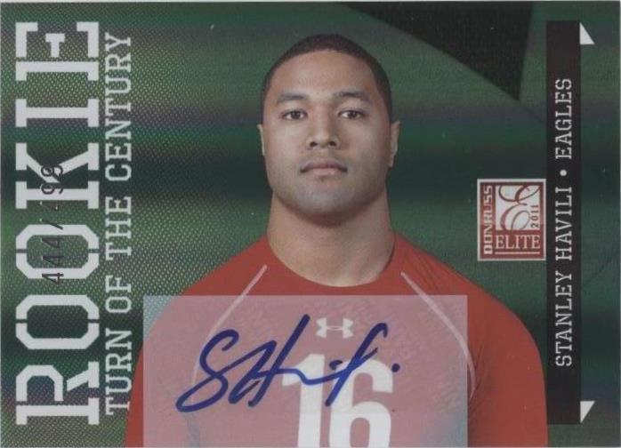 2011 Donruss Elite - Rookie Stanley Havili #190 Turn of the Century ...