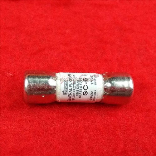 10PCS NEW Bussmann SC-6 (SC 6) 6Amp Time-Delay Class Fuse 600V SC6 ...
