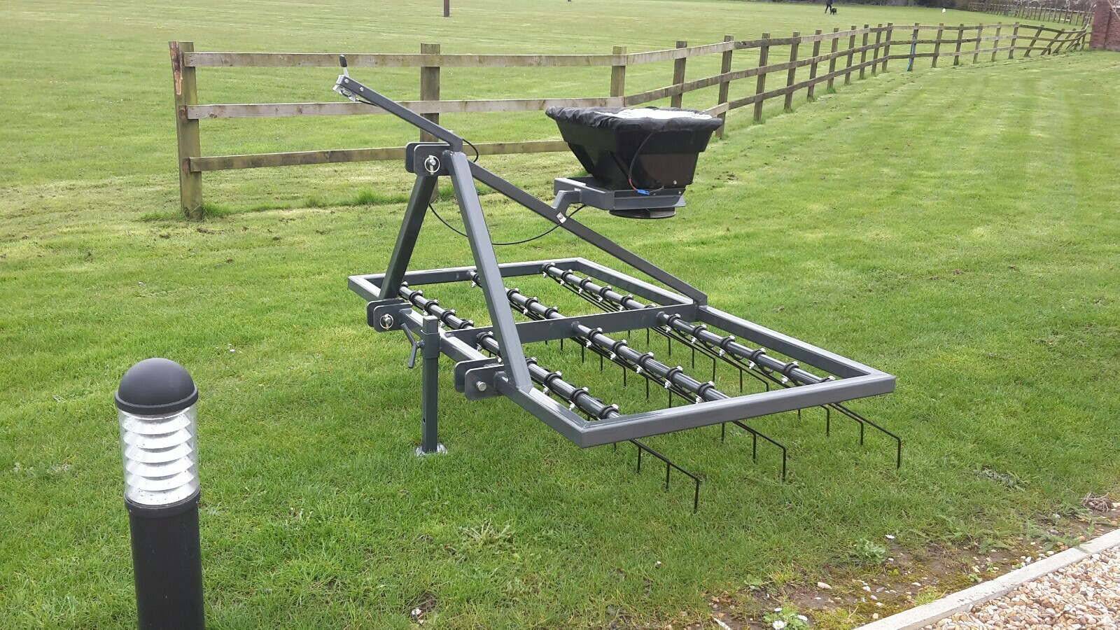 Spring tine grass harrows with spreader. INC VAT. | eBay UK