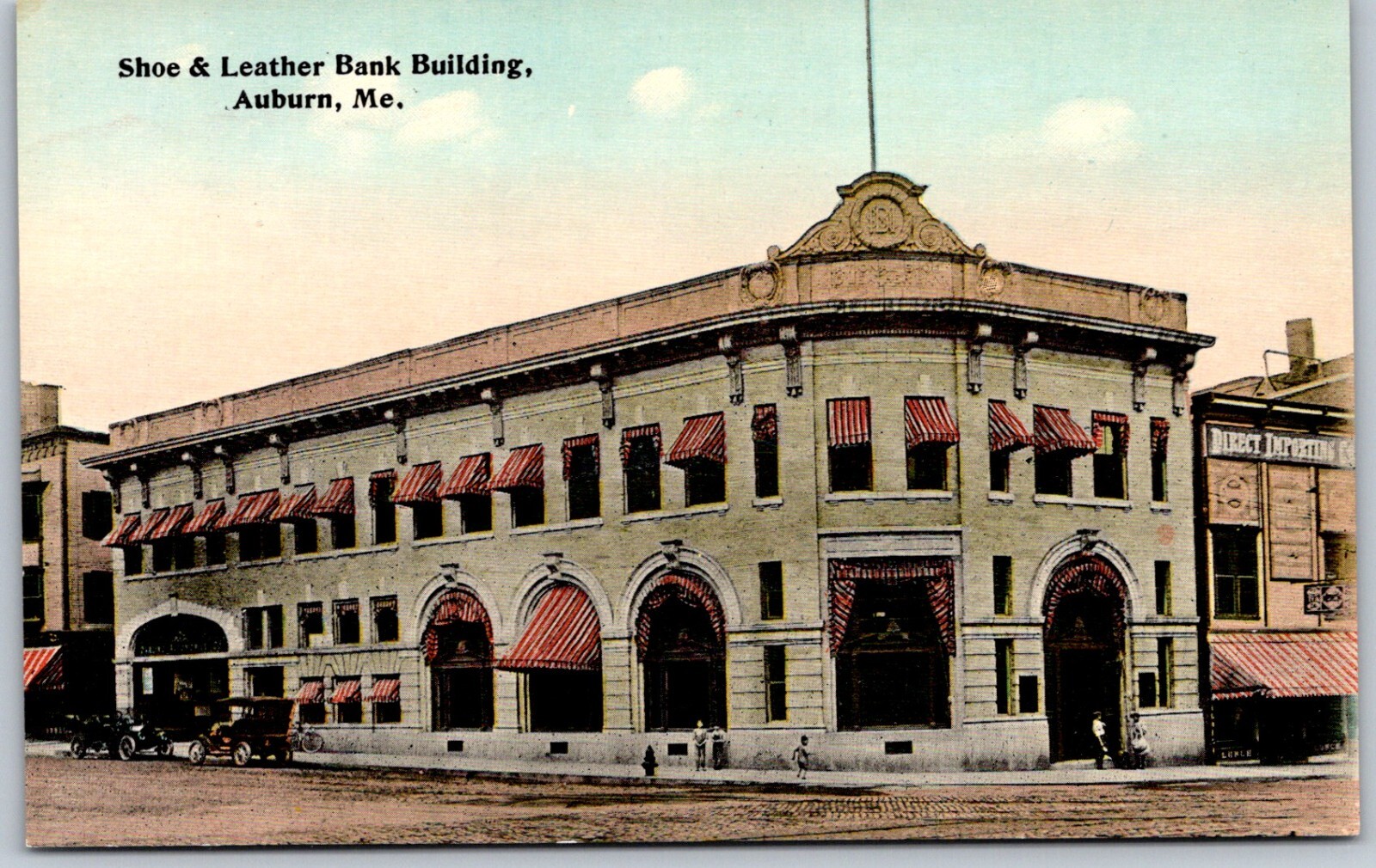 Postcard ME Auburn Maine Shoe & Leather Building ME01 | eBay