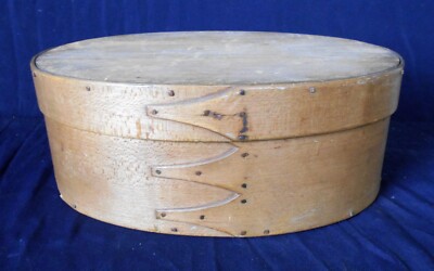 ANTIQUE 19th CENTURY SHAKER FINGER LAP OVAL BOX IN ORIGINAL FINISH | eBay