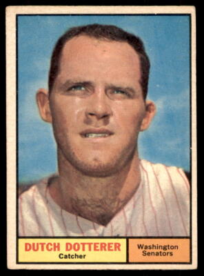 1961 Topps #332 Dutch Dotterer VG | eBay