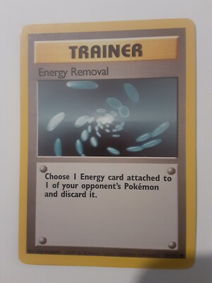 Pokémon TCG Energy Removal Base Set 92/102 Regular Unlimited Common | eBay