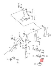 Genuine VW Audi Porsche Spreader Rivets Pack of 25 WHT004750 for sale ...