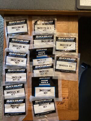 MERCURY QUICKSILVER MARINE BOAT IGNITION KEYS - 28 KEYS TOTAL | eBay