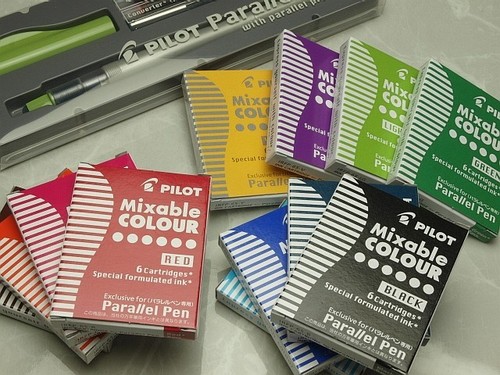 Pilot Ink cartridges for Pilot Parallel Pen / Set of 4 / Choose four ...