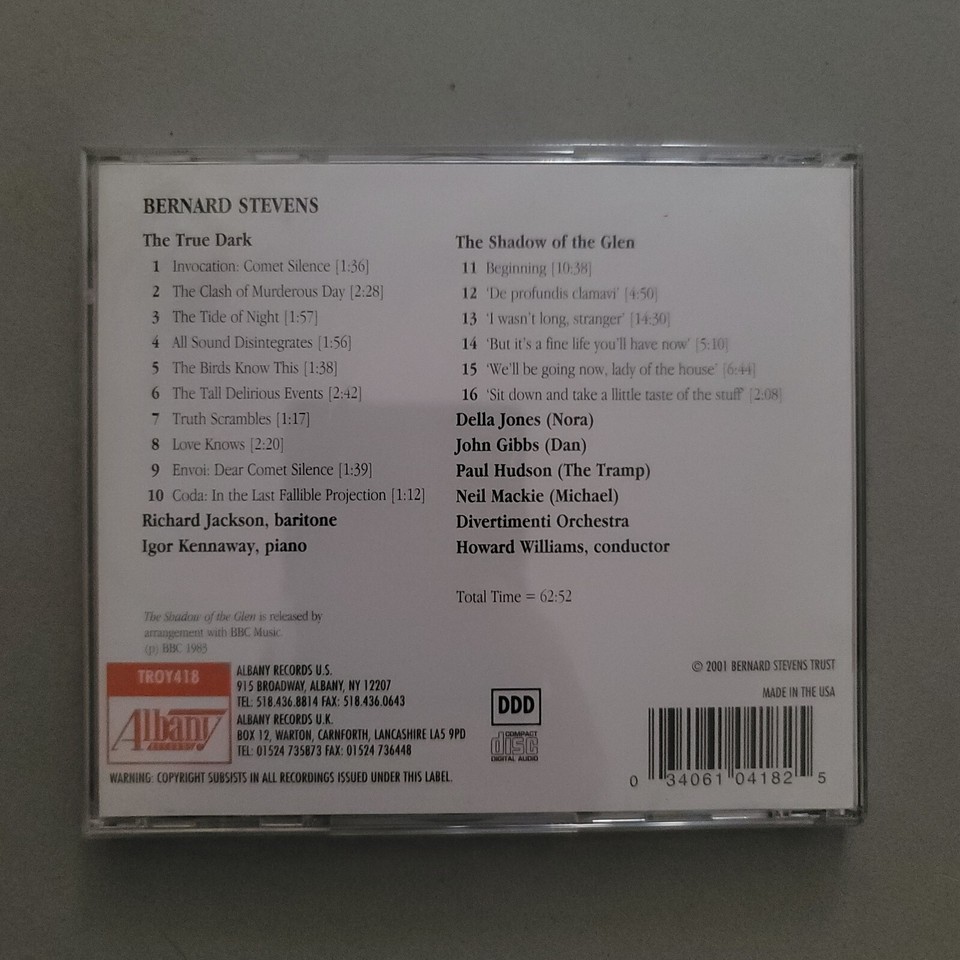 Bernard Stevens The Shadow Of The Glen (CD 2001) | eBay