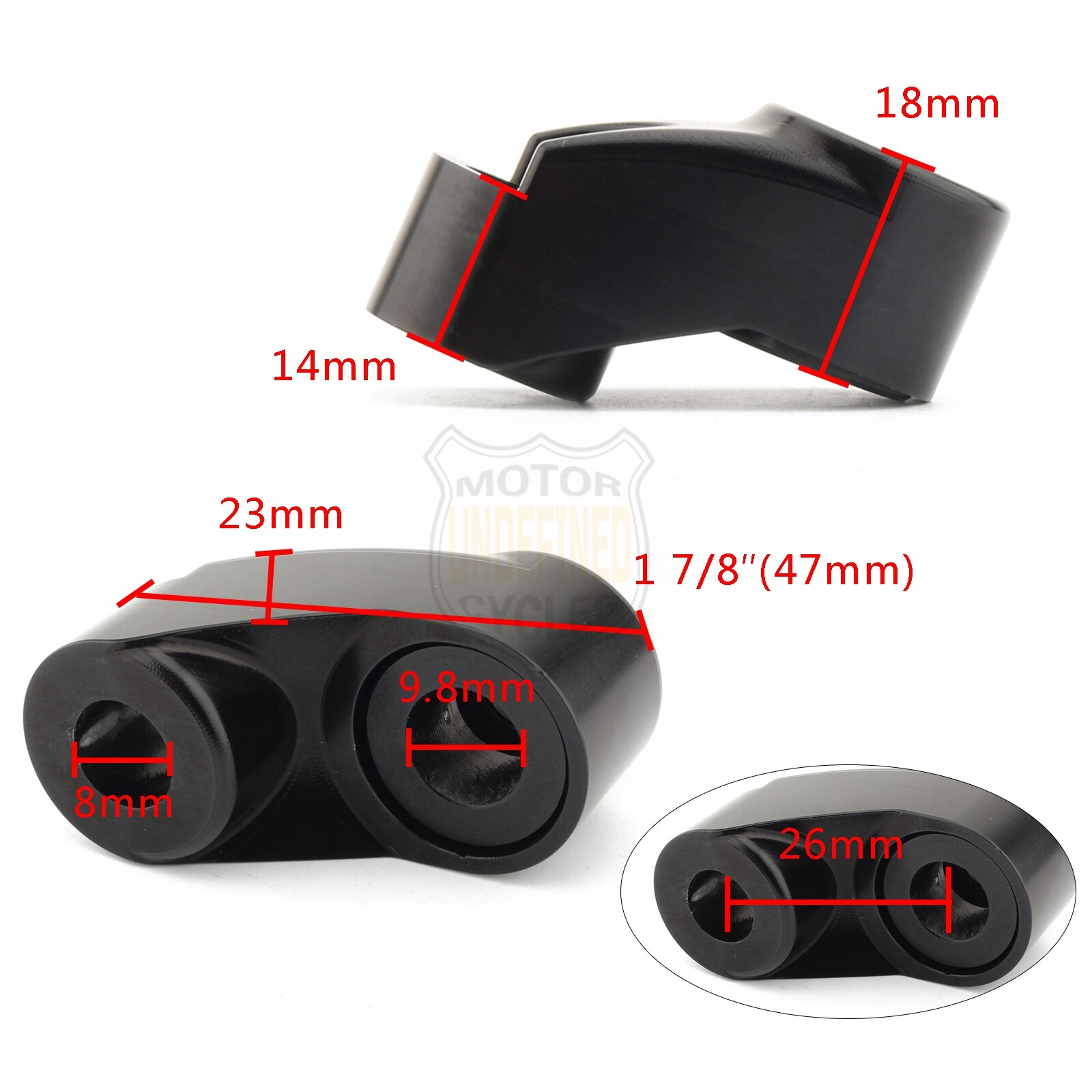 Motorcycle Front Turn Signal Relocation Kit For Harley Dyna Sportster ...