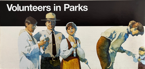 Vintage 1997 VOLUNTEERS IN PARKS NATIONAL PARK SERVICE UNIGRID BROCHURE ...