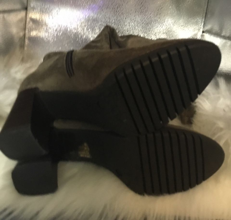 NIB Ron White Mink Color Stretch Faux Suede Fabia Style Boots EURO 38 ...