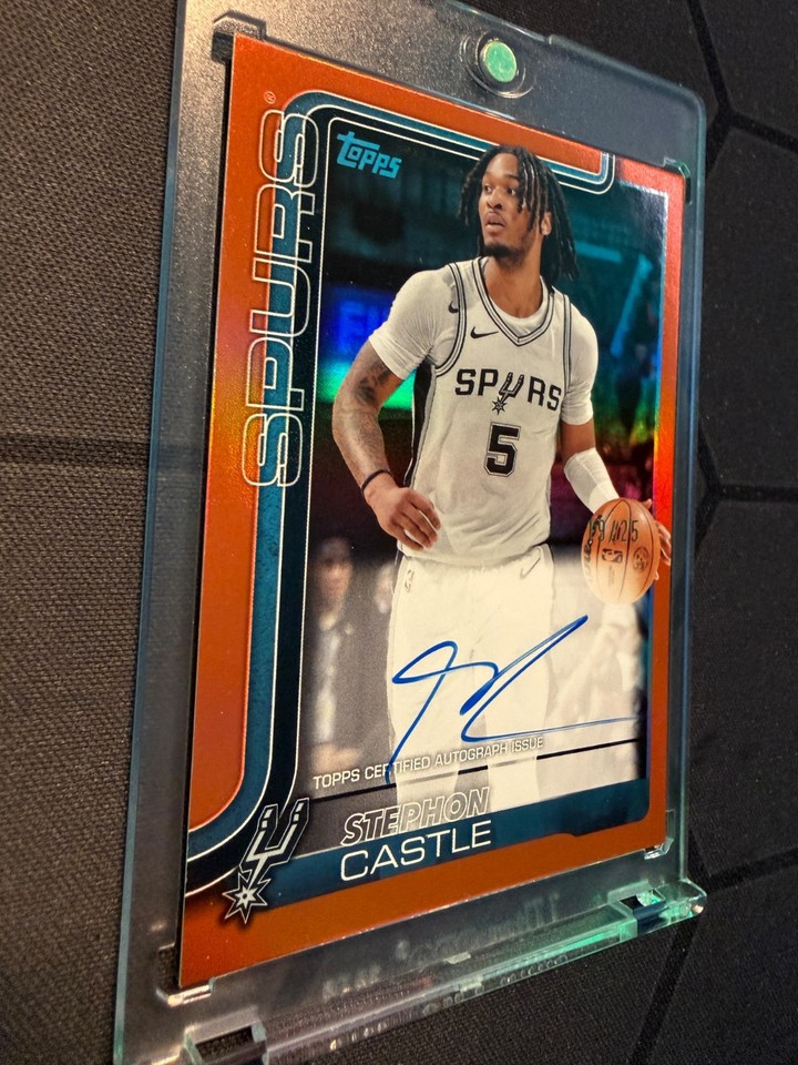 2025-26 Topps - Stephon Castle Orange Foil ON CARD AUTO /25 #TFRA-SCA ...