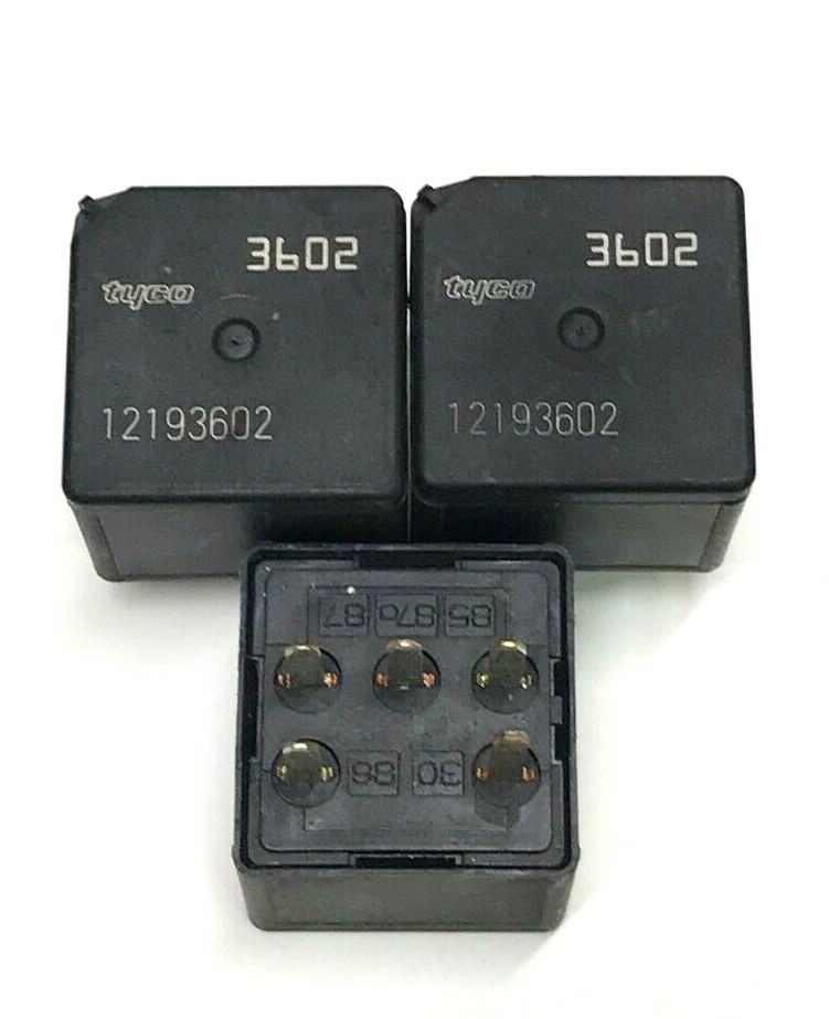 (Lot of 3) GM fans Tyco 5 Pins Relay 12193602 3602 OEM | eBay