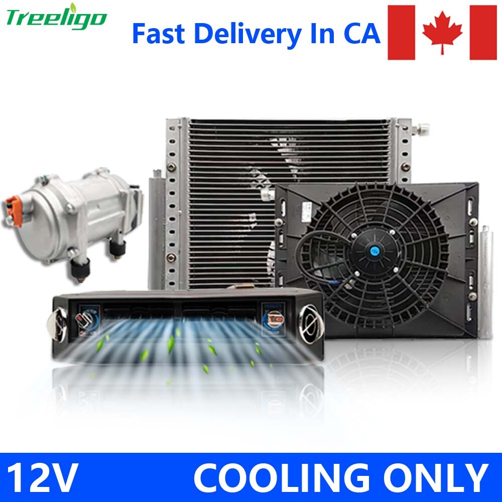 12V Electric Car Air Conditioner Universal AC Unit with Compressor ...