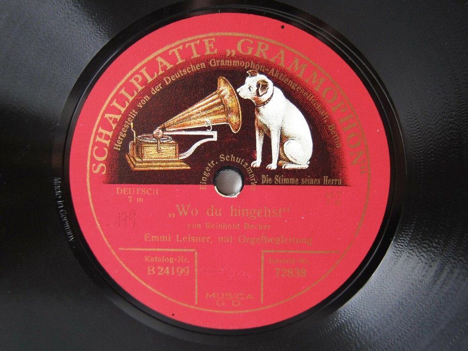 78rpm EMMI LEISNER sings: Ave Maria / Wo du hingehst - ACOUSTIC ...