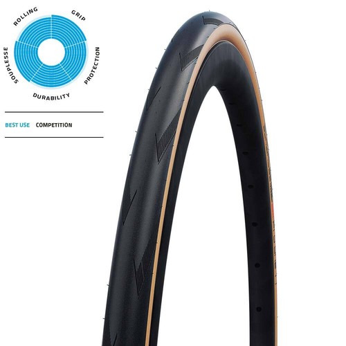 Schwalbe Pro One Evo Sup-Race V-Guard 700x25 Fold Tan cycle bike tyre ...