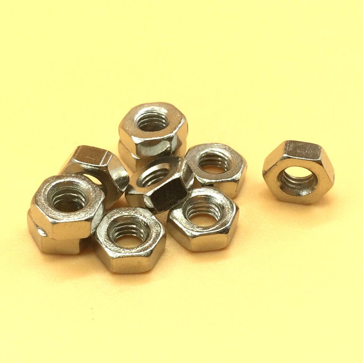 10Pcs M1.2 x 0.25 pitch Stainless Steel Hex Miniature Nut Right Hand ...