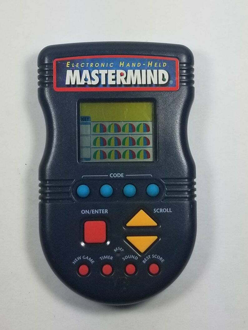 HASBRO ELECTRONIC HANDHELD MASTERMIND LCD GAME INVICTA MILTON BRADLEY ...