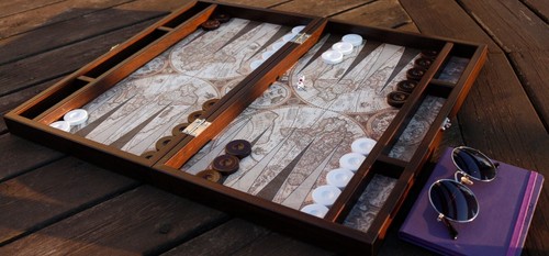 Leather Ancient World Map Backgammon set | eBay