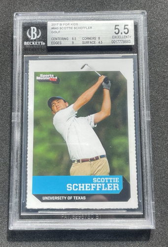 2017 SI for Kids Scottie Scheffler #640 ** BGS 5.5 ** Rookie Sports ...