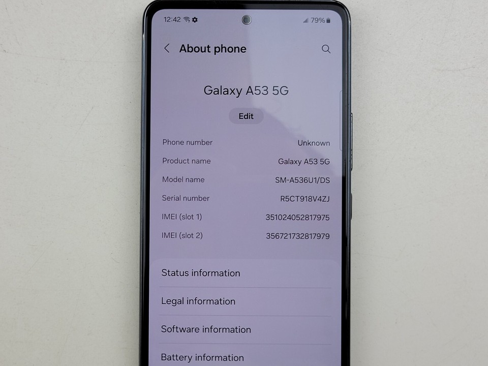 Samsung Galaxy A53 5G (SM-A536U1/DS) 128GB (GSM Unlocked) Dual SIM ...