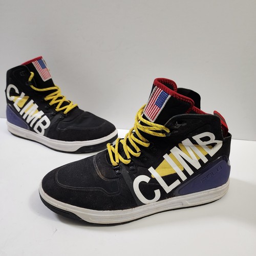 Polo Ralph Lauren Climb Alpine Shoes Mens 10.5 D Blue Black 200 SK-ATH ...