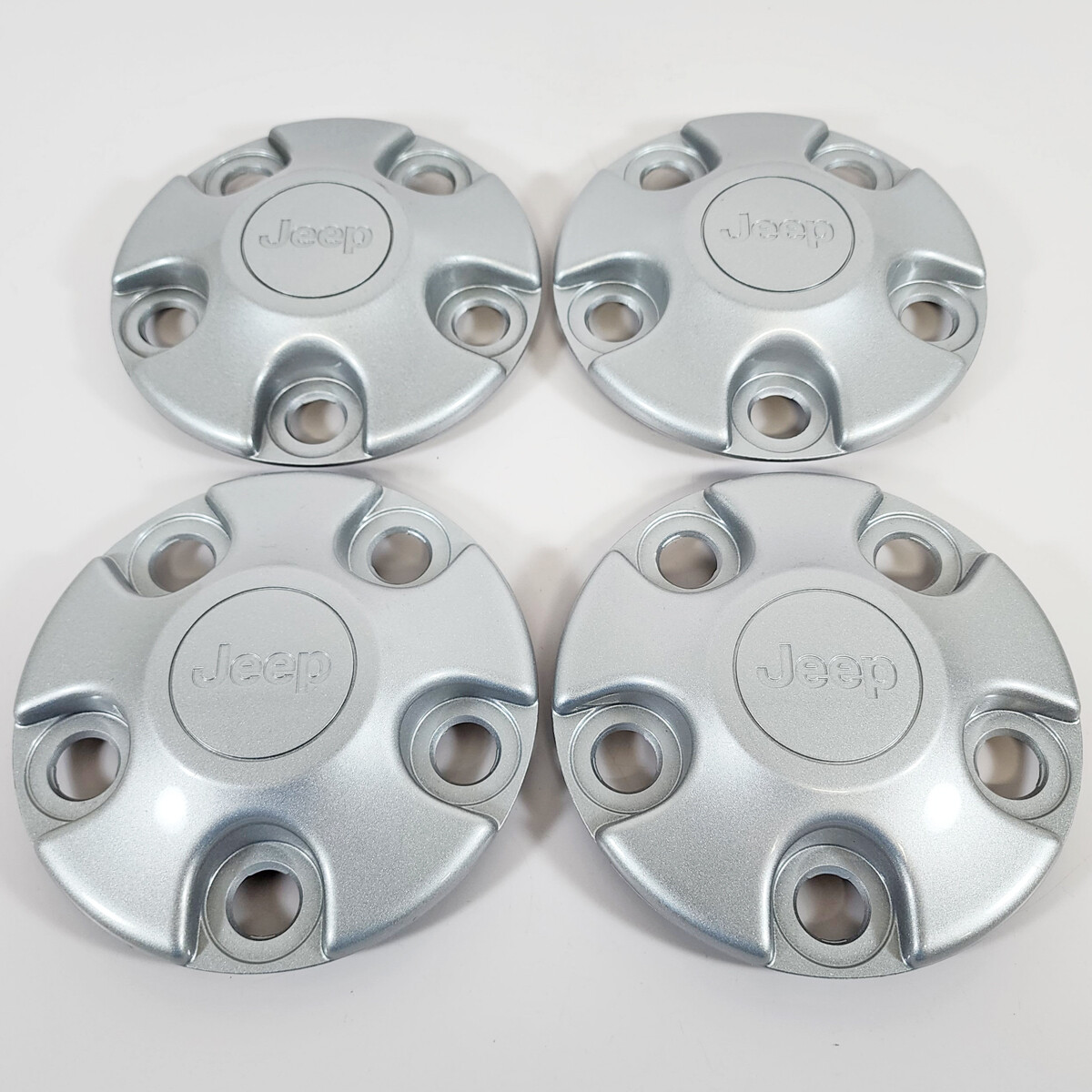 SET 2007-2016 Jeep Wrangler Sport # 9072B 16" Steel Wheel Center Caps ...