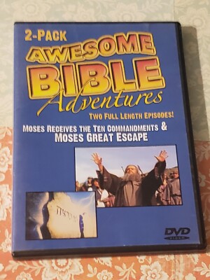AWESOME BIBLE ADVENSTURES - MOSES - DVD - GREAT ESCAPE & TEN ...