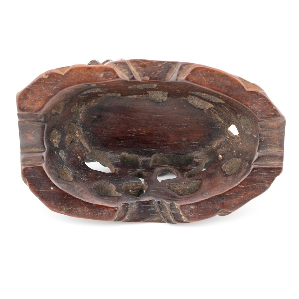 Antique Chinese Carved Lingzhi Fungus Wood Stand for Jade Qing Late ...