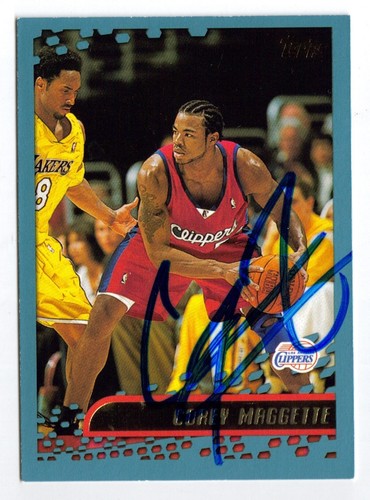 2002 TOPPS #136 COREY MAGGETTE CLIPPERS MAGIC BOBCATS - Duke AUTO ...