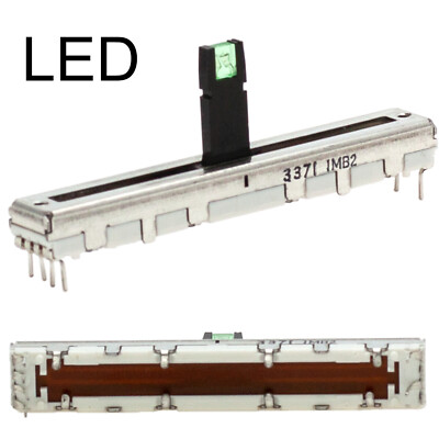 Bourns 1M Ω slide potentiometer LED green PTL single lin travel 45mm L ...