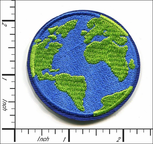 30 Pcs Embroidered Sew or Iron on patches Planet Earth 51x51mm AP038eT1 ...