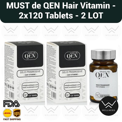 MUST de QEN Hair Vitamin for Hair Loss (2×120 Tablets)-2LOT | eBay