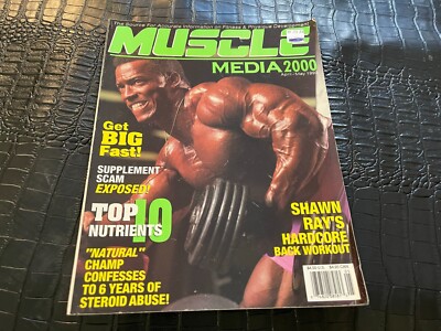APRIL/MAY 1993 MUSCLE MEDIA 2000 bodybuilding magazine - SHAWN RAY | eBay