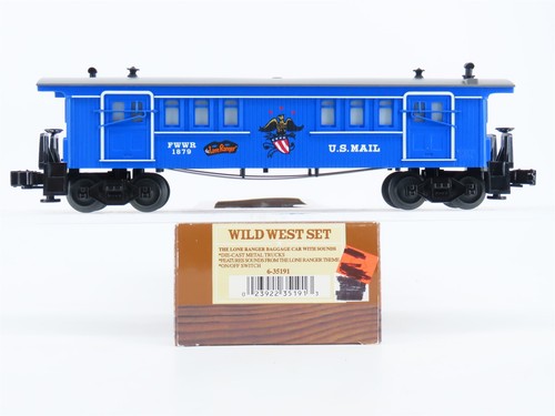 O Gauge 3-Rail Lionel 6-35191 FWWR Lone Ranger US Mail Baggage Car w ...