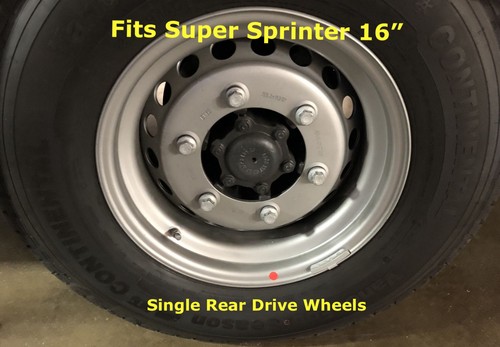 16" Freightliner Sprinter 2500 3500 Steel Hubcap Covers 18 Hole Single ...