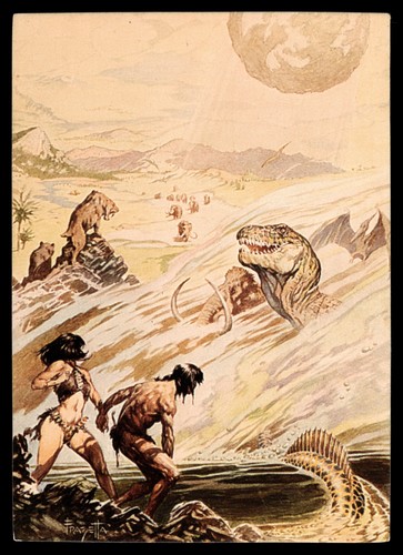Frank Frazetta Fantasy Art Exotic Sexy Pin Up Card 10 Land of Terror ...