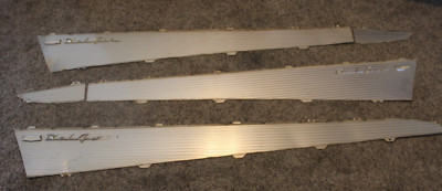 1957 Chevy Belair Quarter Panel Moldings Side Inserts Original ...